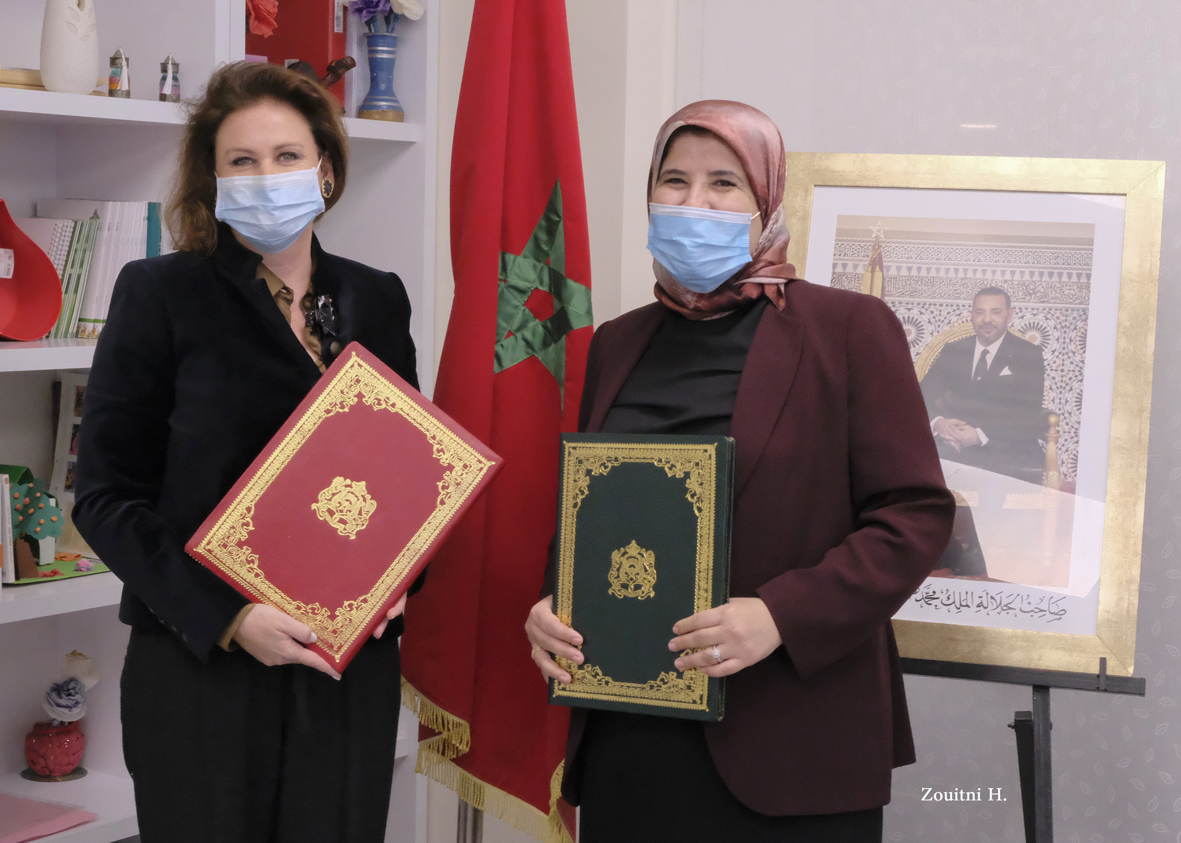 Son Altesse la Princesse Lalla Zineb préside la cérémonie de signature ...